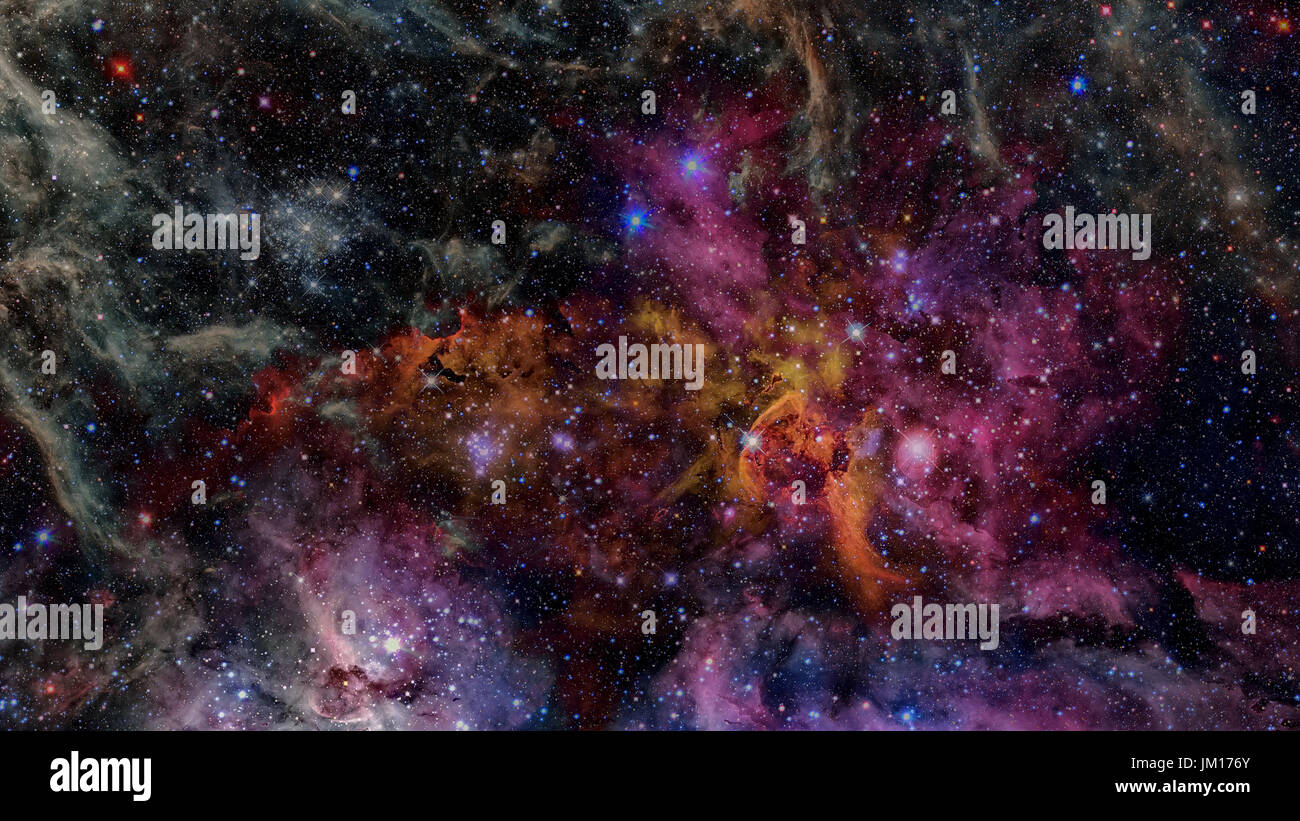 Open space filled with stars, nebulae and galaxies. Elements of this ...