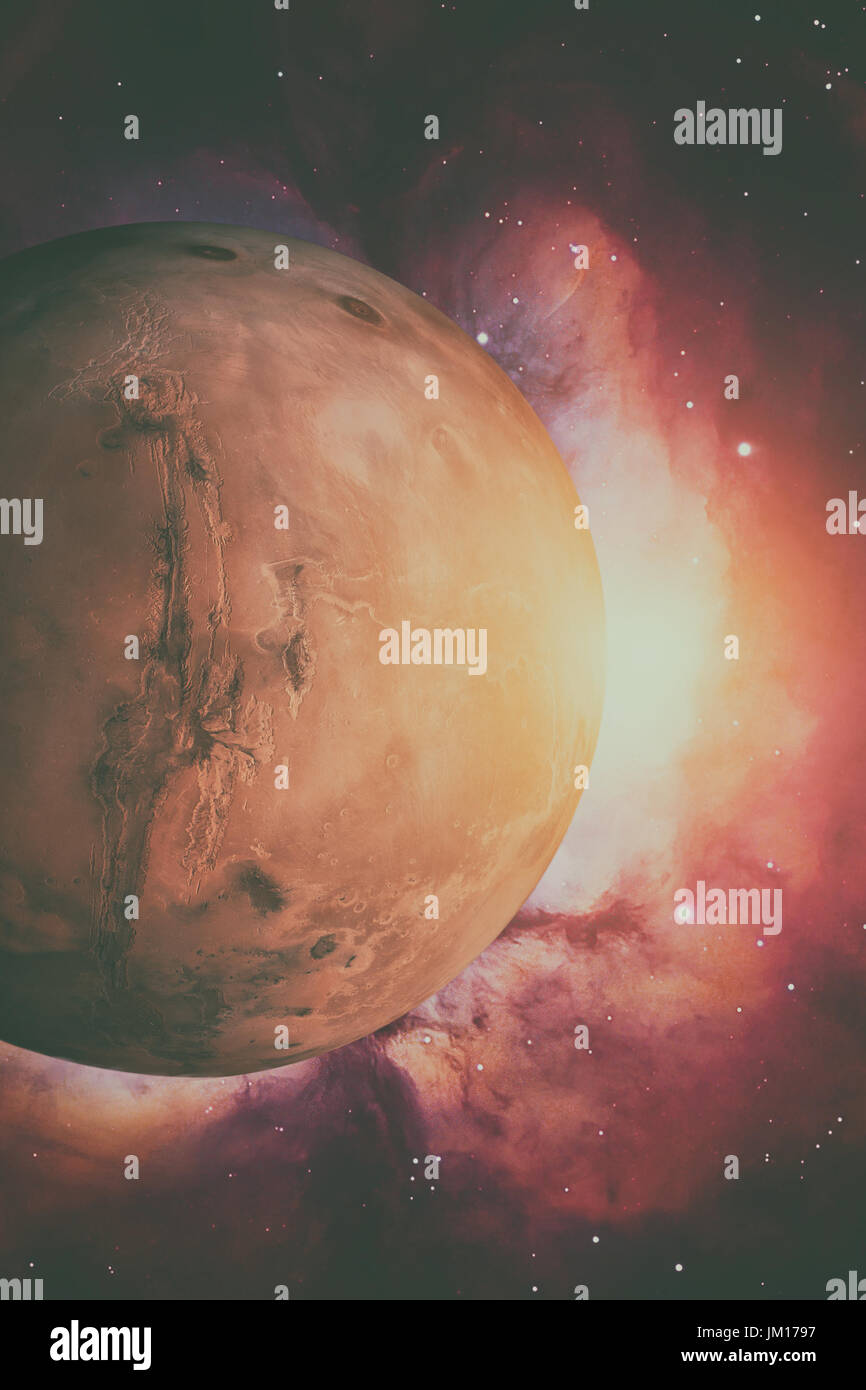 Solar System - Mars. It is the fourth planet from the Sun. Mars is a ...