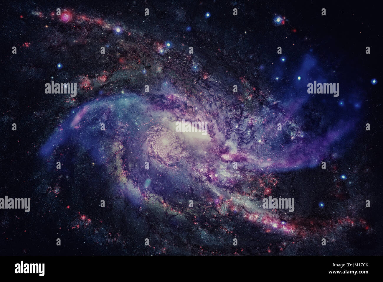 Galaxy and nebula. Elements of this Image Furnished by NASA Stock Photo ...