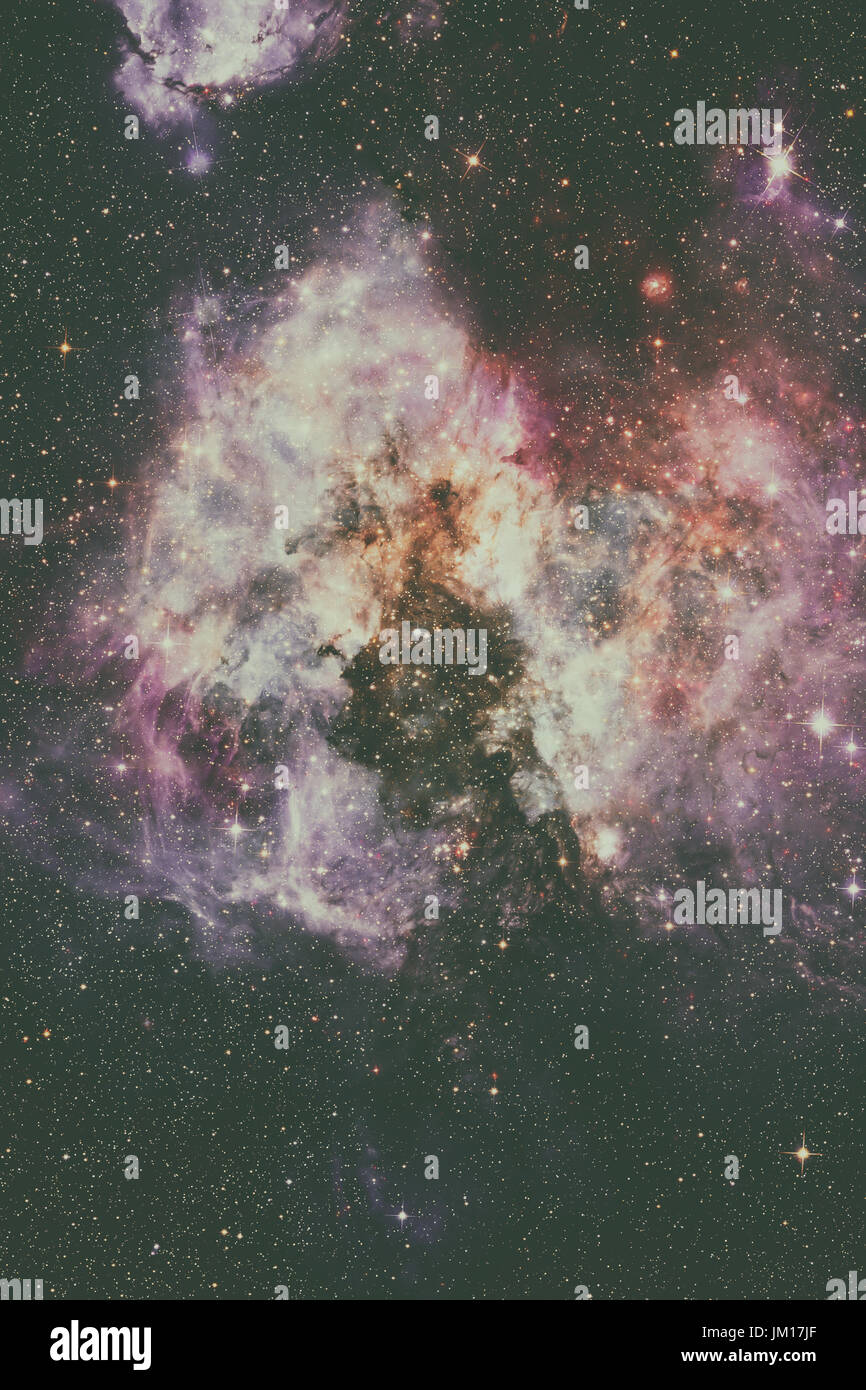 Nebula and stars in outer space. Elements of this image furnished by ...