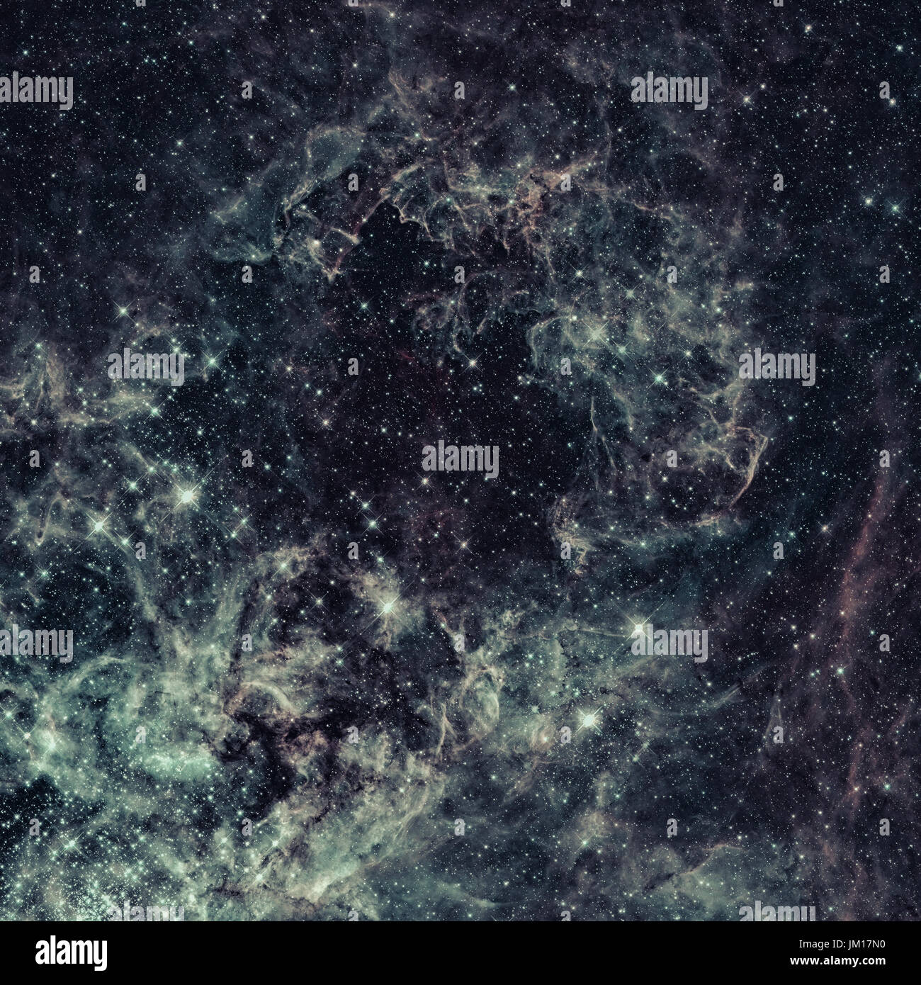 The Tarantula Nebula, also known as 30 Doradus. A Star-Forming Region in the super star cluster ...