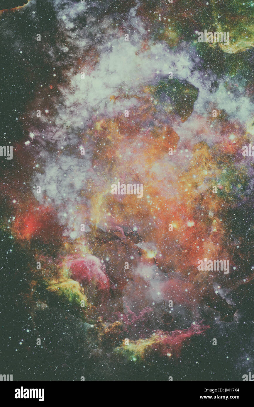 Beautiful nebula and Galaxy. Elements of this Image Furnished by NASA ...