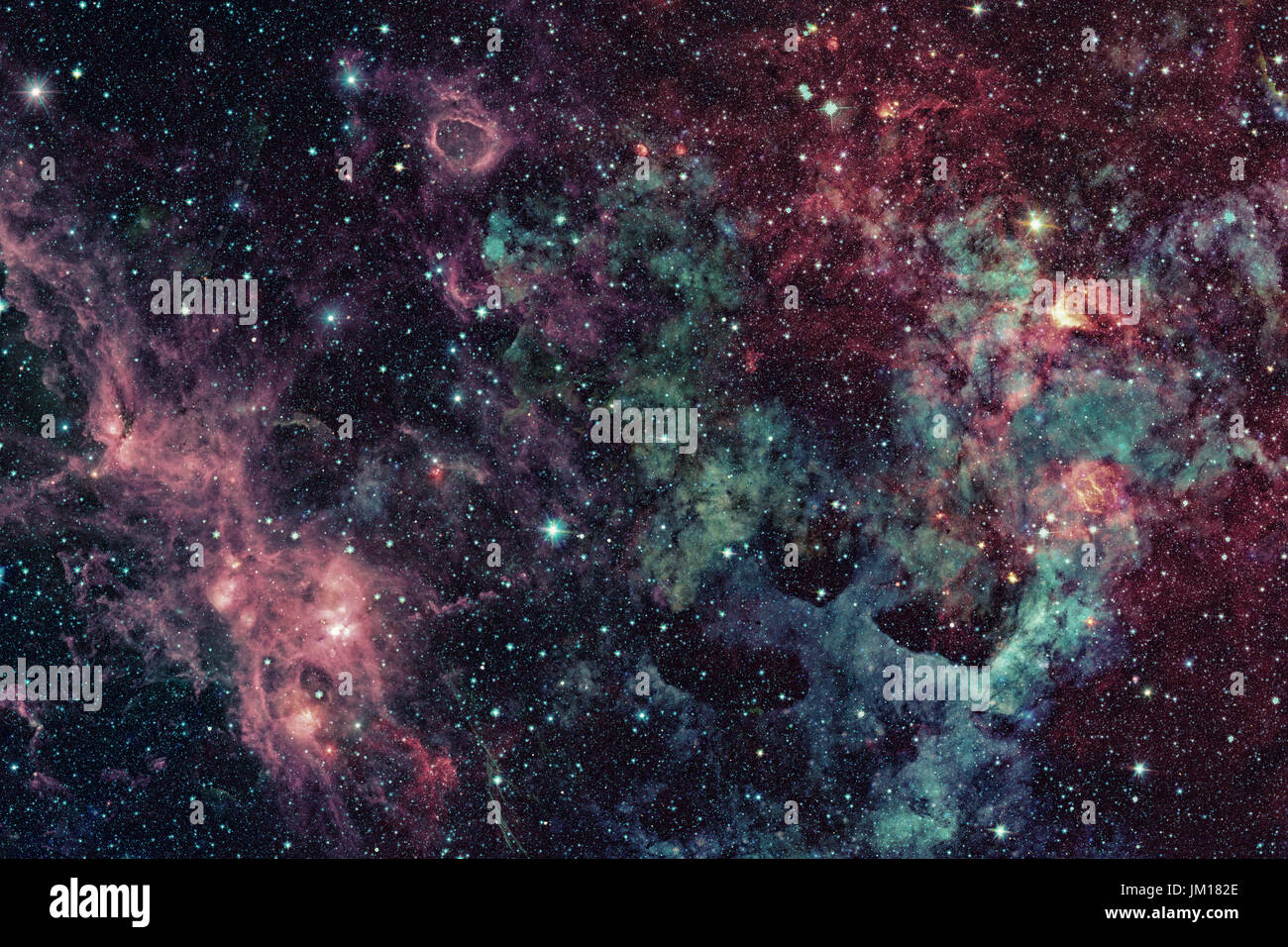 Nebula and stars in outer space. Elements of this image furnished by ...