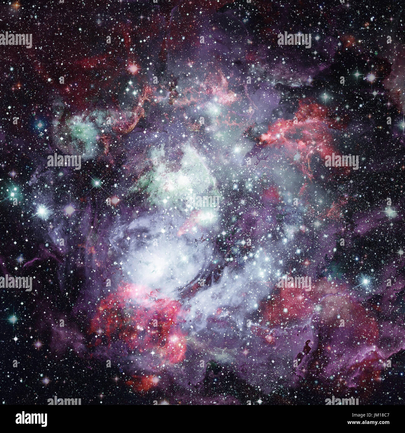 Nebula and stars in outer space. Elements of this image furnished by ...