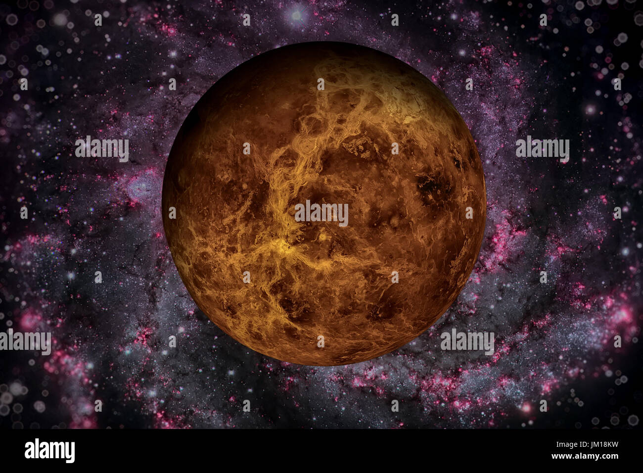 Solar System - Venus. It is the second planet from the Sun. It is a ...
