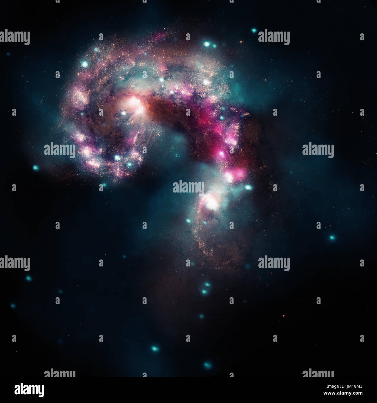 Antennae Galaxies Interacting