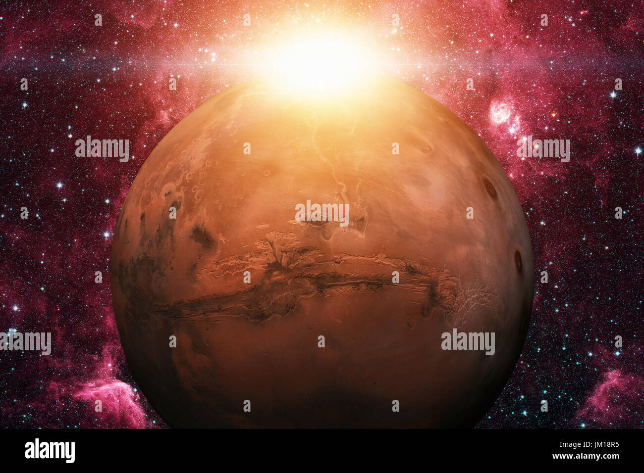 Solar System - Mars. It is the fourth planet from the Sun. Mars is a ...