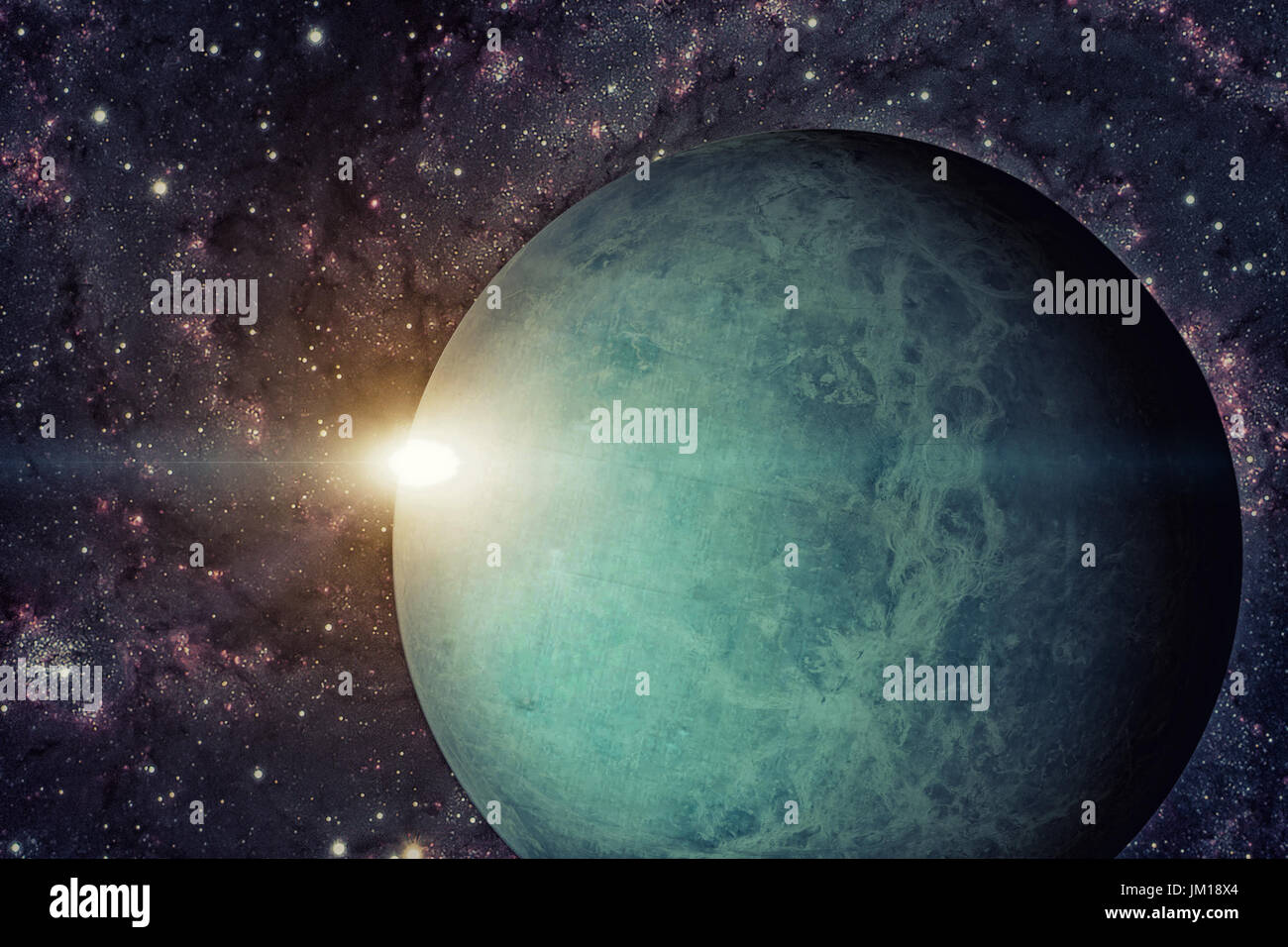 Solar System - Uranus. It is the seventh planet from the Sun and the ...