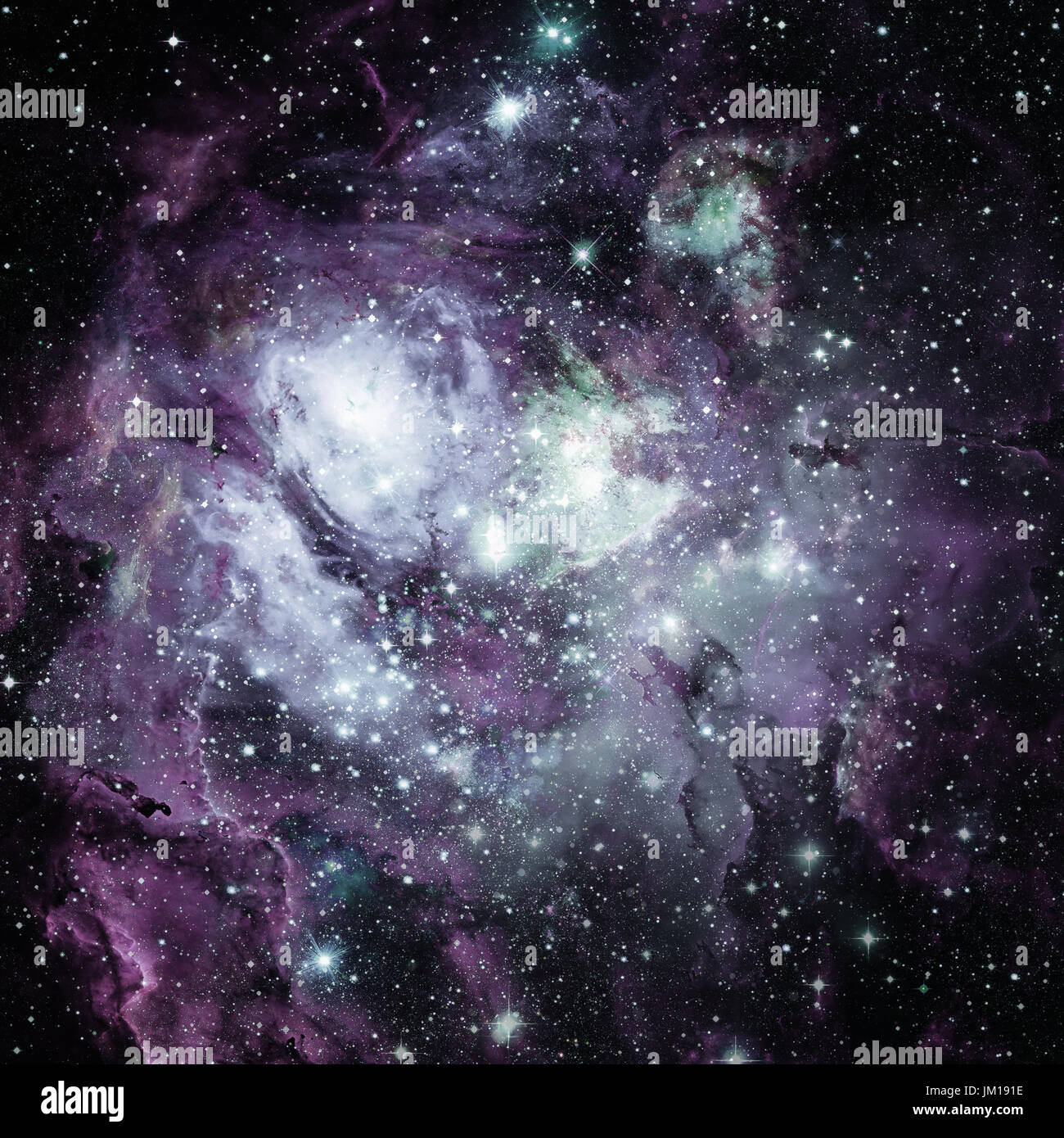 Universe filled with nebula, stars and galaxy. Elements of this image ...