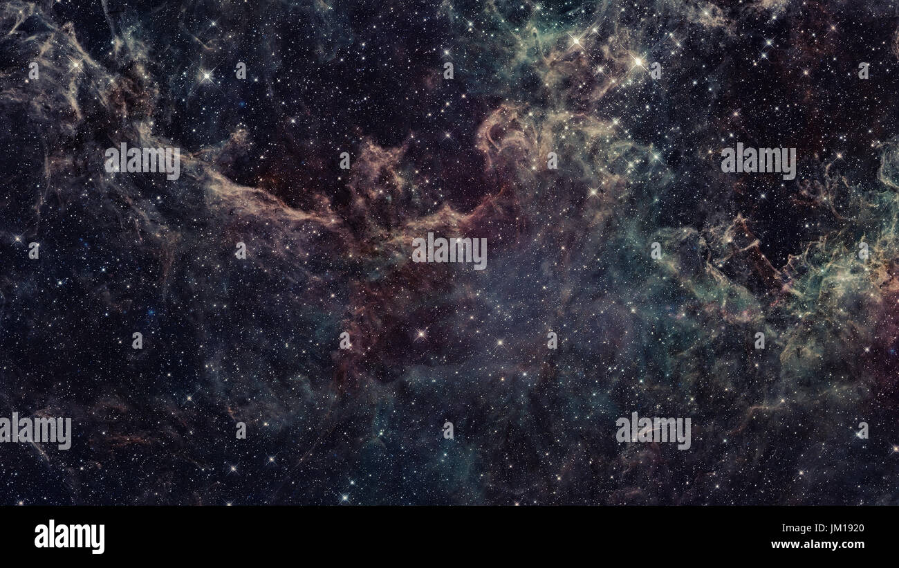 Colorful space nebula with stars. Elements of this image furnished by ...