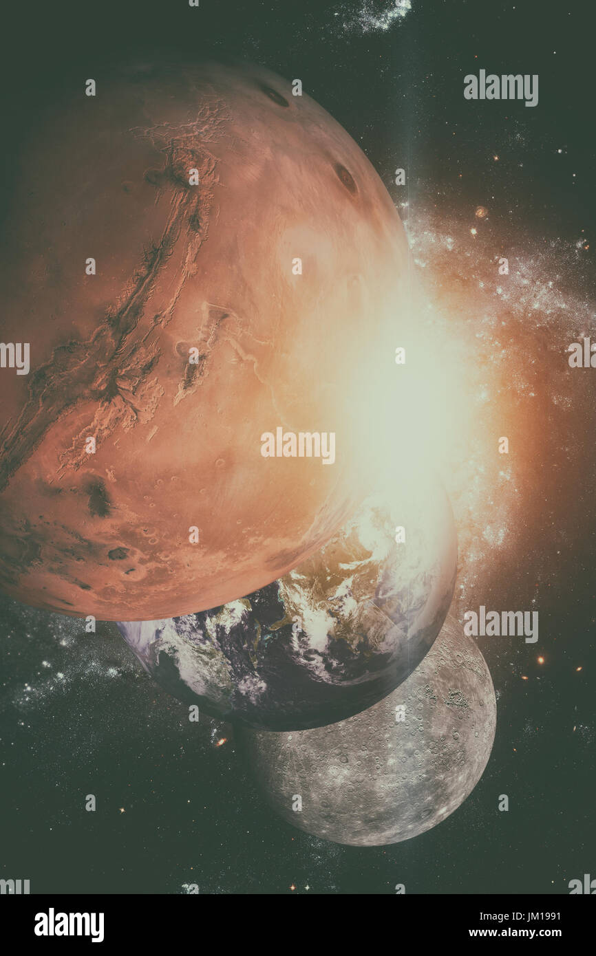 Solar System - Mars. It is the fourth planet from the Sun. Mars is a ...