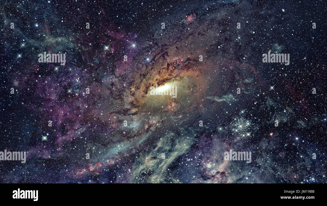 Open space filled with stars, nebulae and galaxies. Elements of this ...