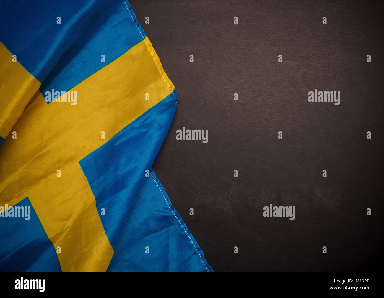 Swedish flag on a chalkboard with space for text or image Stock Photo ...