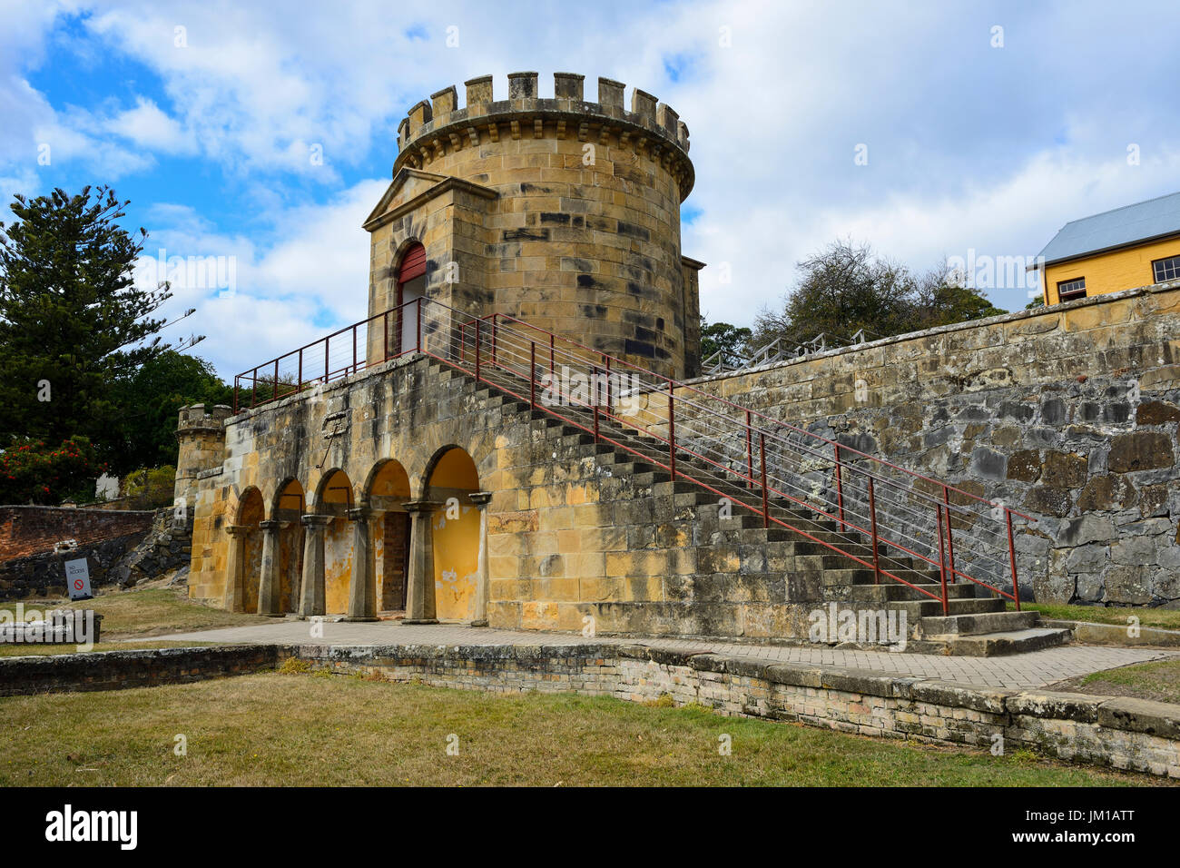 Guard Tower at Port Arthur historic site (former convict settlement) on ...