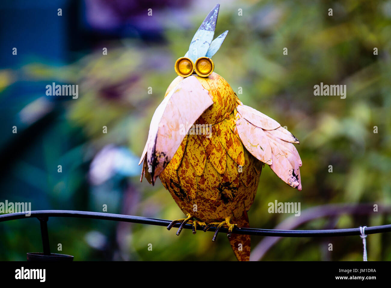 The metal birds are ready to fly. Blacksmiths work at Cockington ...