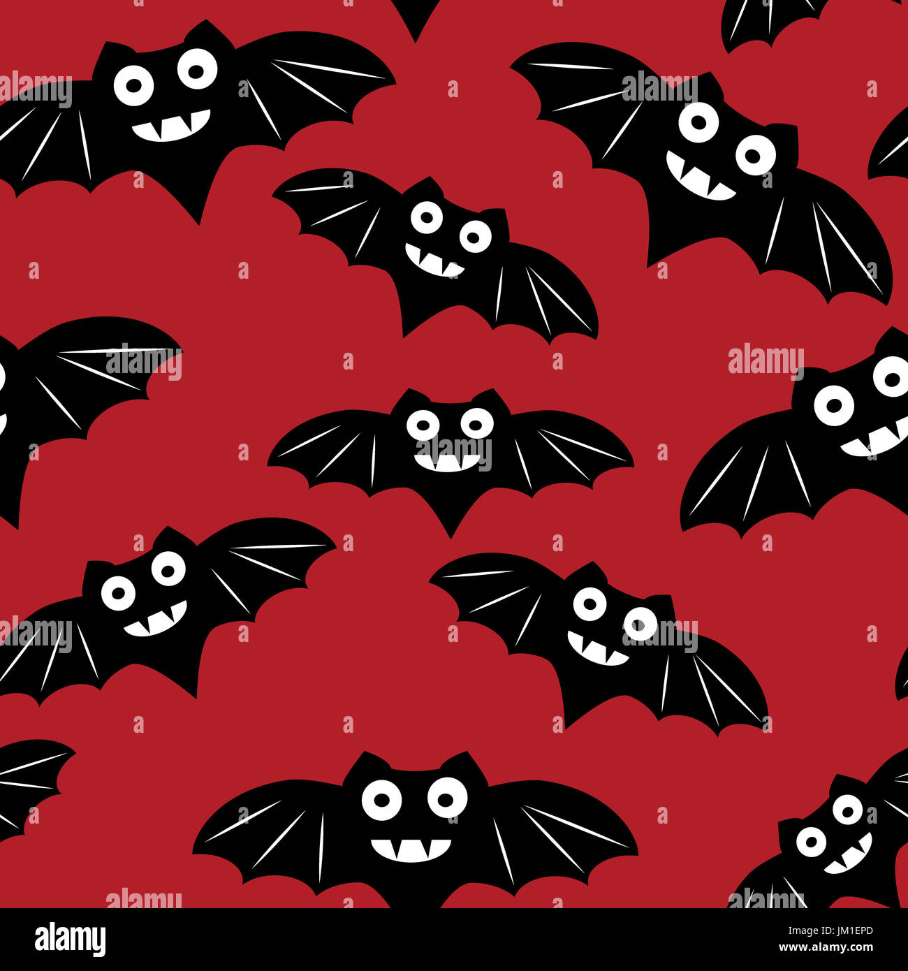 Halloween seamless pattern with black bat. Beautiful background for ...