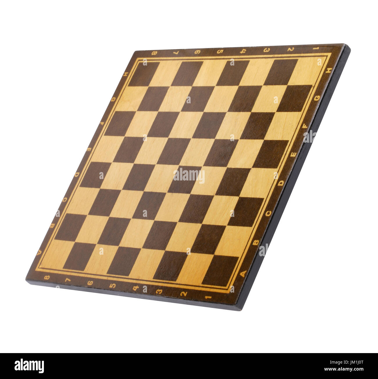 wooden empty chessboard isolated Stock Photo - Alamy