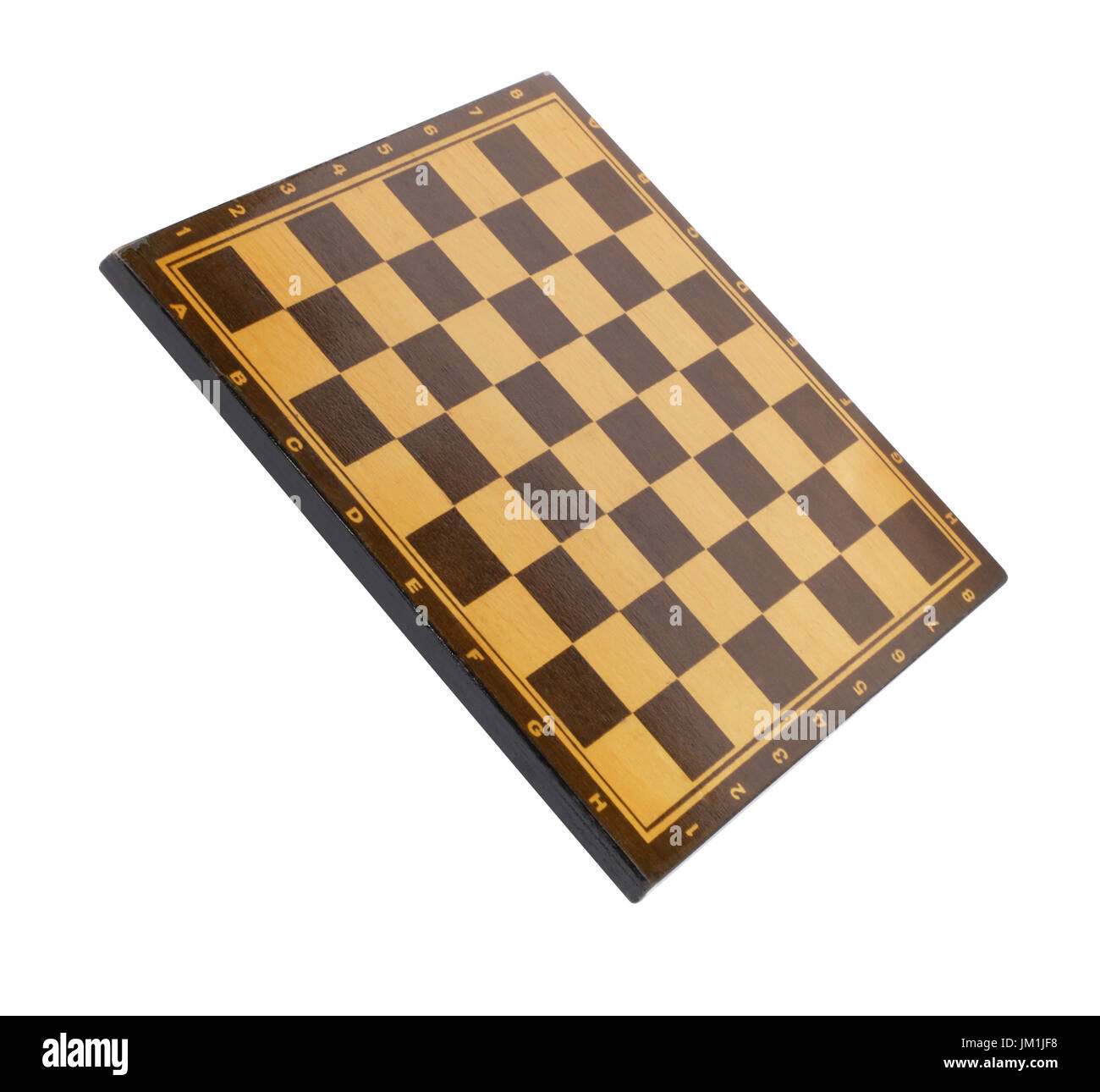 wooden empty chessboard isolated Stock Photo - Alamy