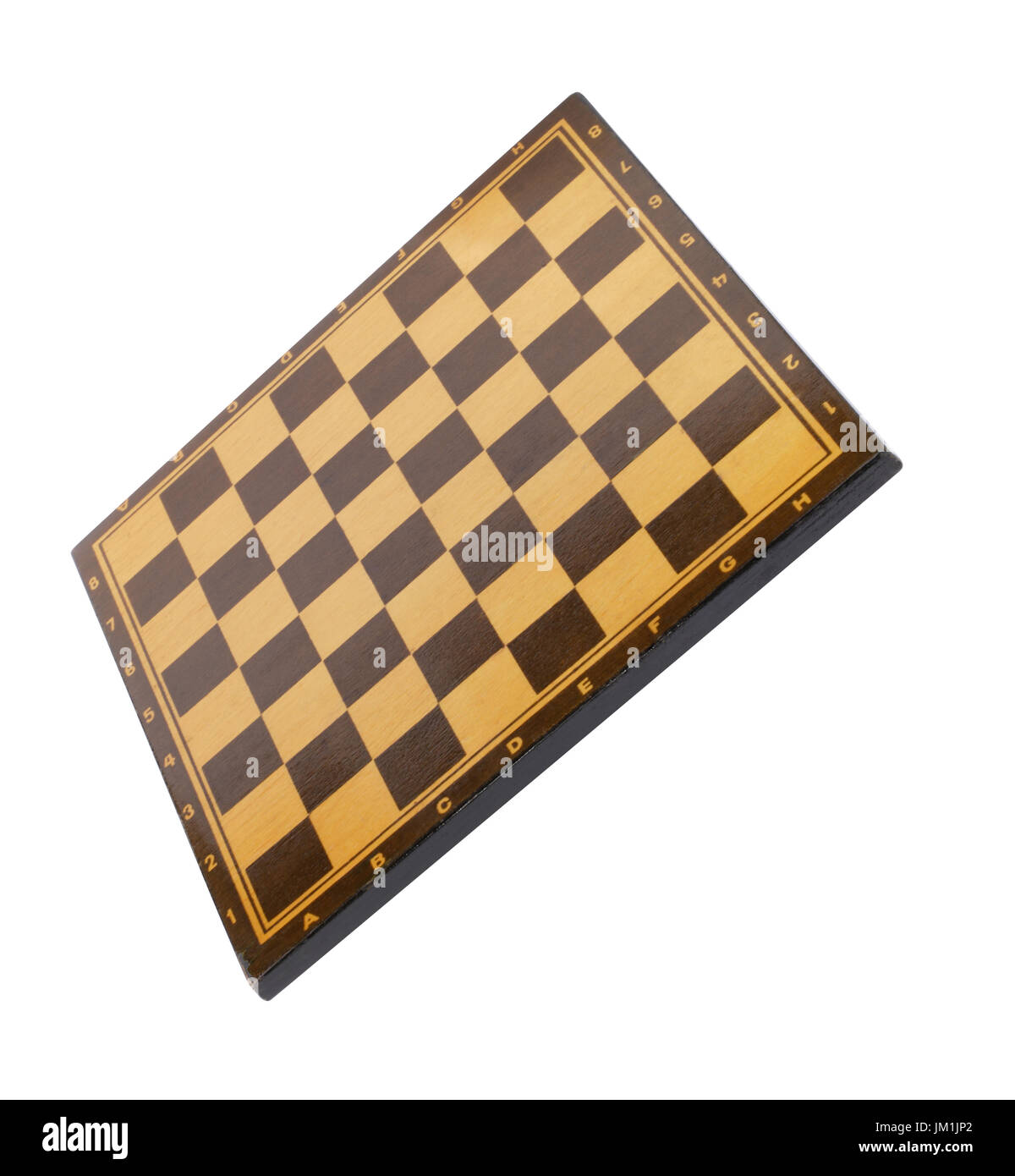 wooden empty chessboard isolated Stock Photo - Alamy