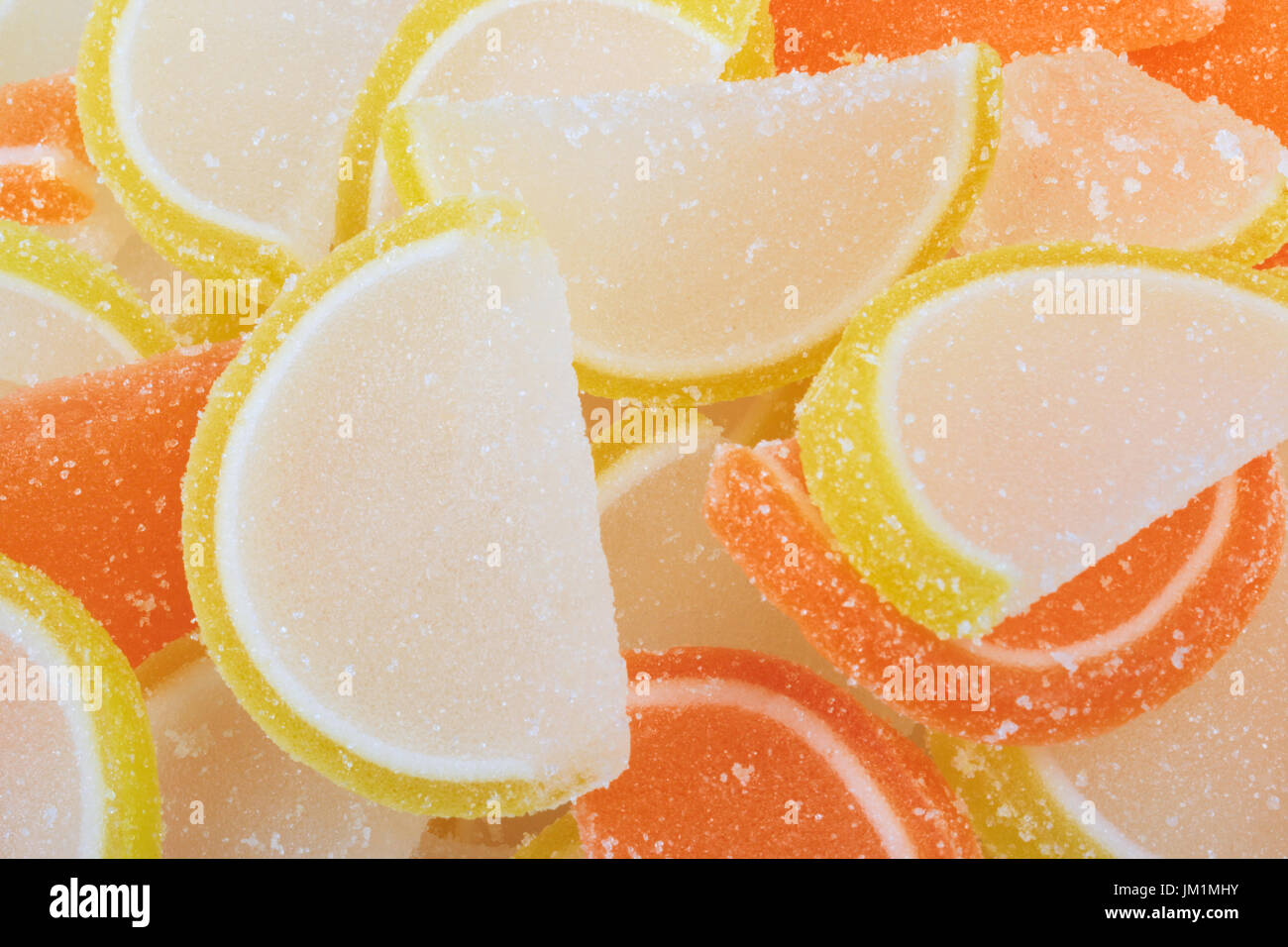 many Multicolor Fruit Jelly Stock Photo - Alamy