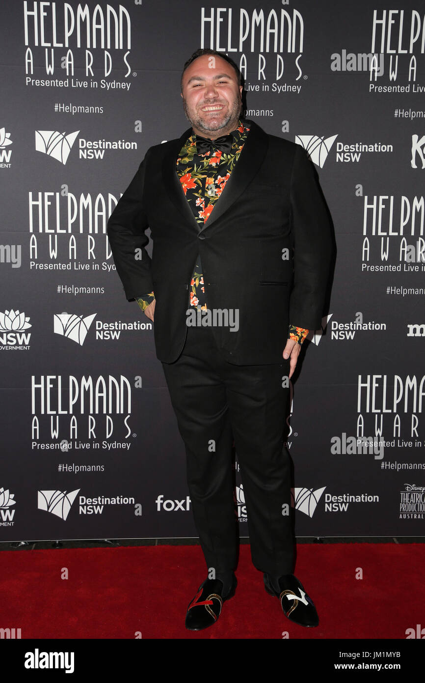 17th Annual Helpmann Awards 2017 red carpet. Pictured: Trevor Ashley ...