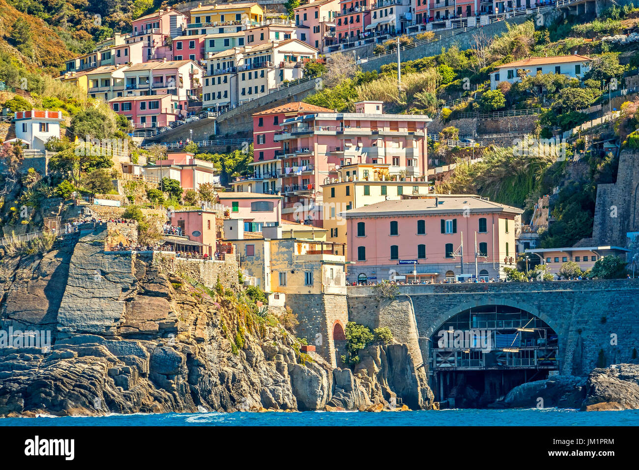 The Village Of Riomaggiore, La Spezia, Cinque Terre, Liguria, Italy ...