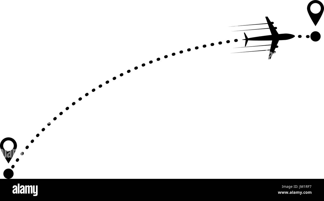 Air plane flight line Black and White Stock Photos & Images - Alamy