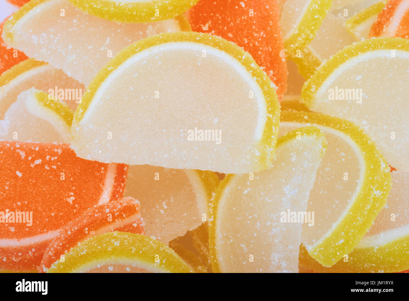 many Multicolor Fruit Jelly Stock Photo - Alamy