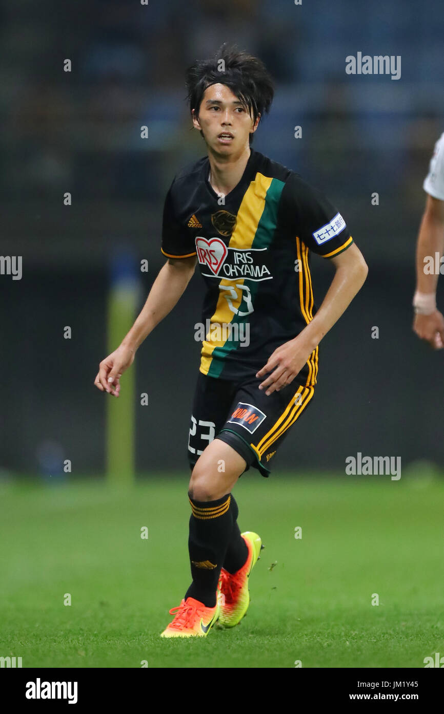 Yurtec Stadium Sendai, Miyagi, Japan. 22nd July, 2017. Yoshihiro Nakano ...
