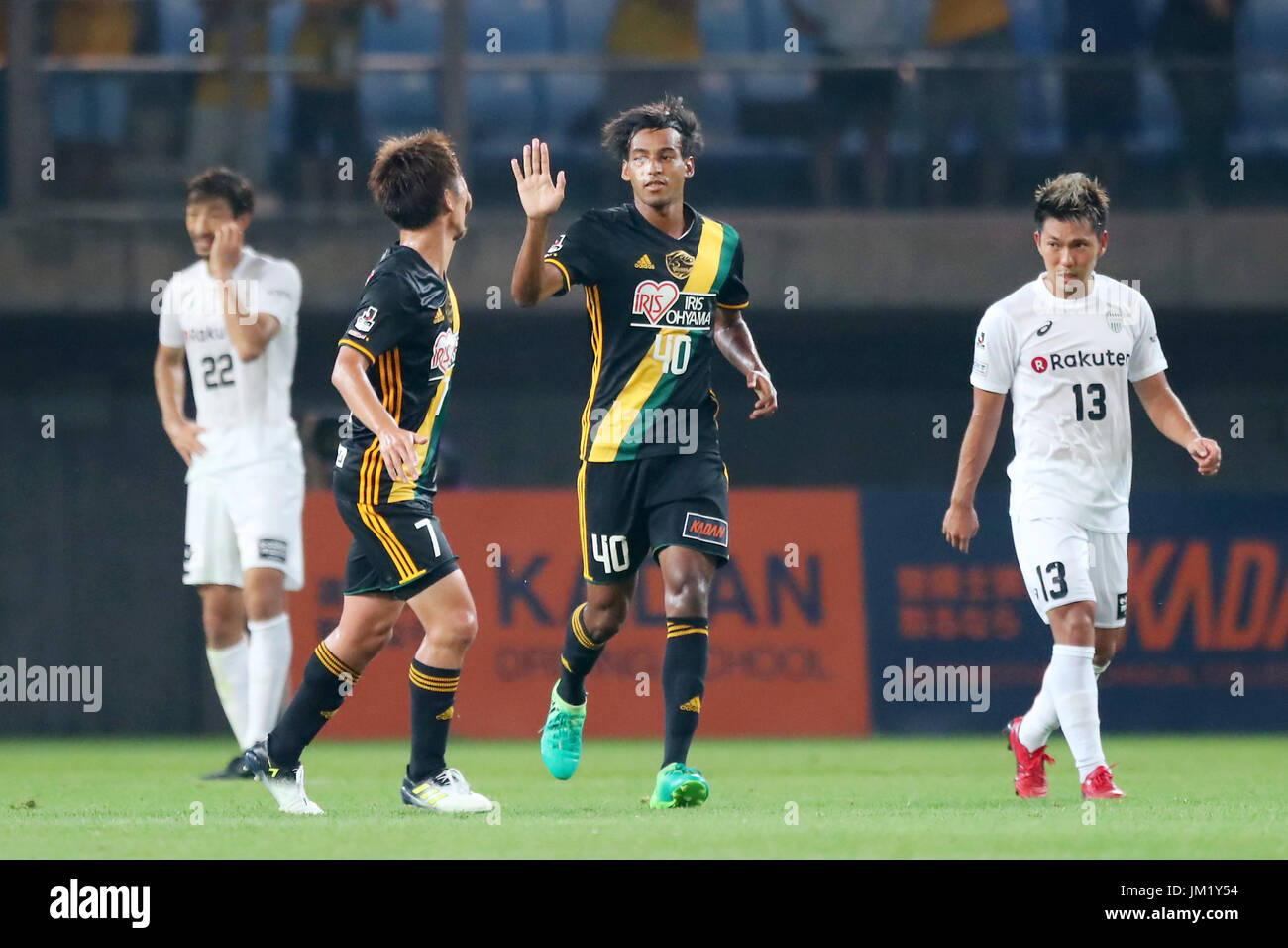 Yurtec Stadium Sendai, Miyagi, Japan. 22nd July, 2017. Ryo Germain ...