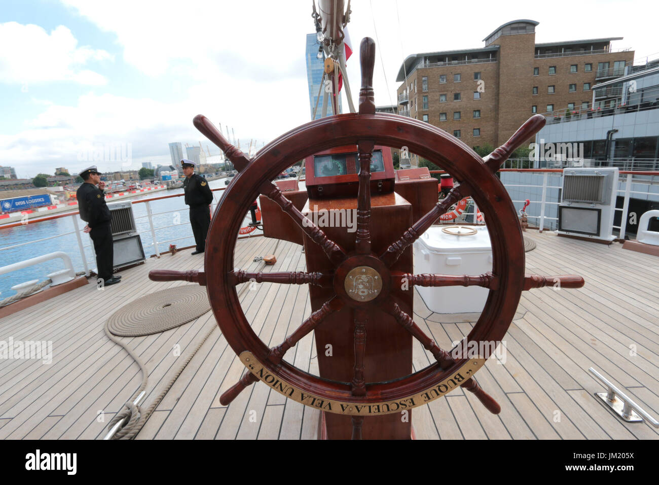 London, UK. 25th July, 2017. Peruvian tall ship Union, the world's ...