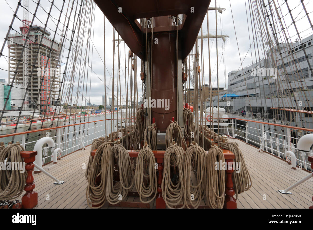 London, UK. 25th July, 2017. Peruvian tall ship Union, the world's ...