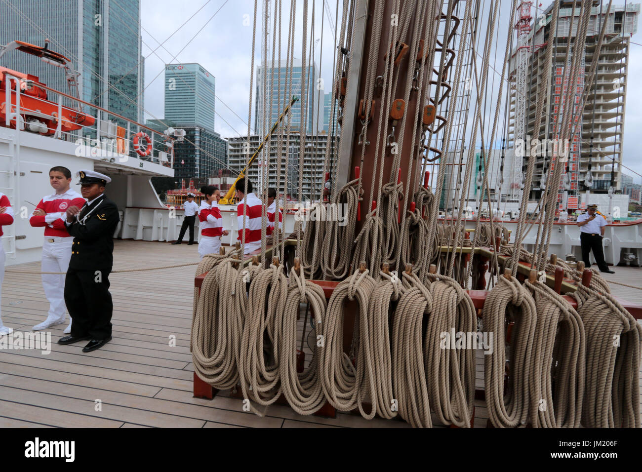 London, UK. 25th July, 2017. Peruvian tall ship Union, the world's ...