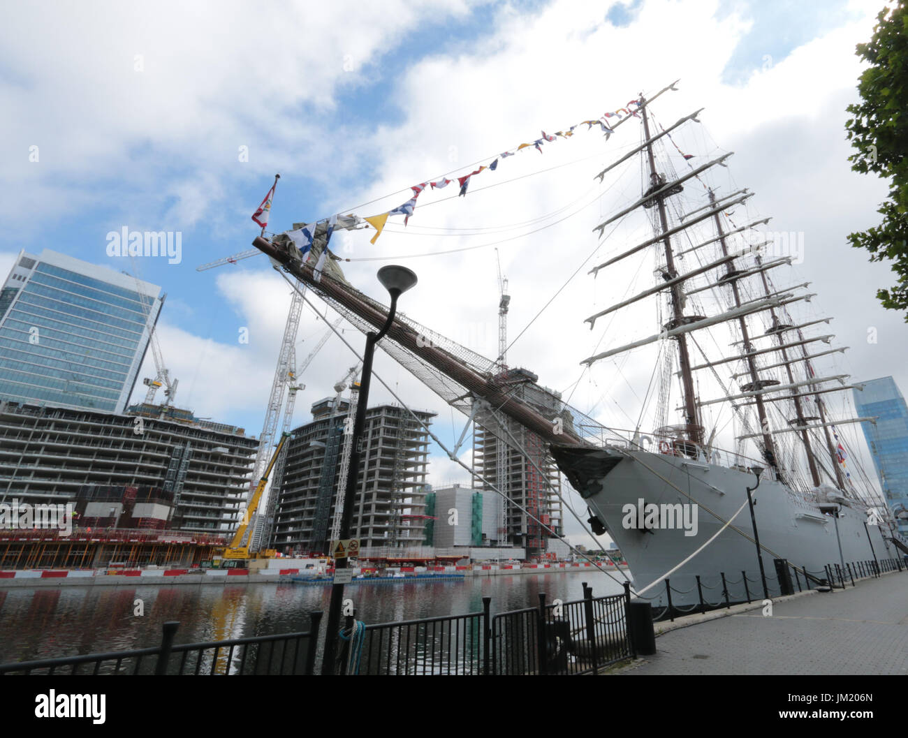 London, UK. 25th July, 2017. Peruvian tall ship Union, the world's ...