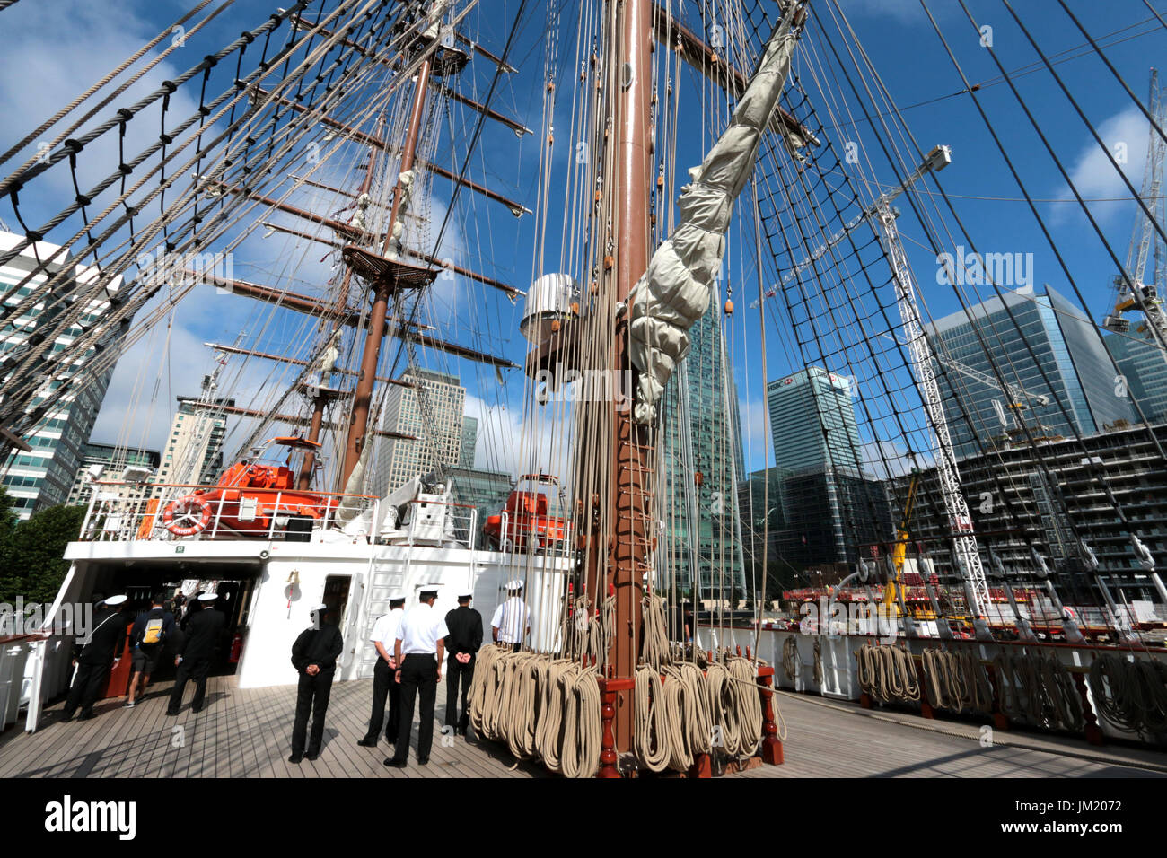 London, UK. 25th July, 2017. Peruvian tall ship Union, the world's ...