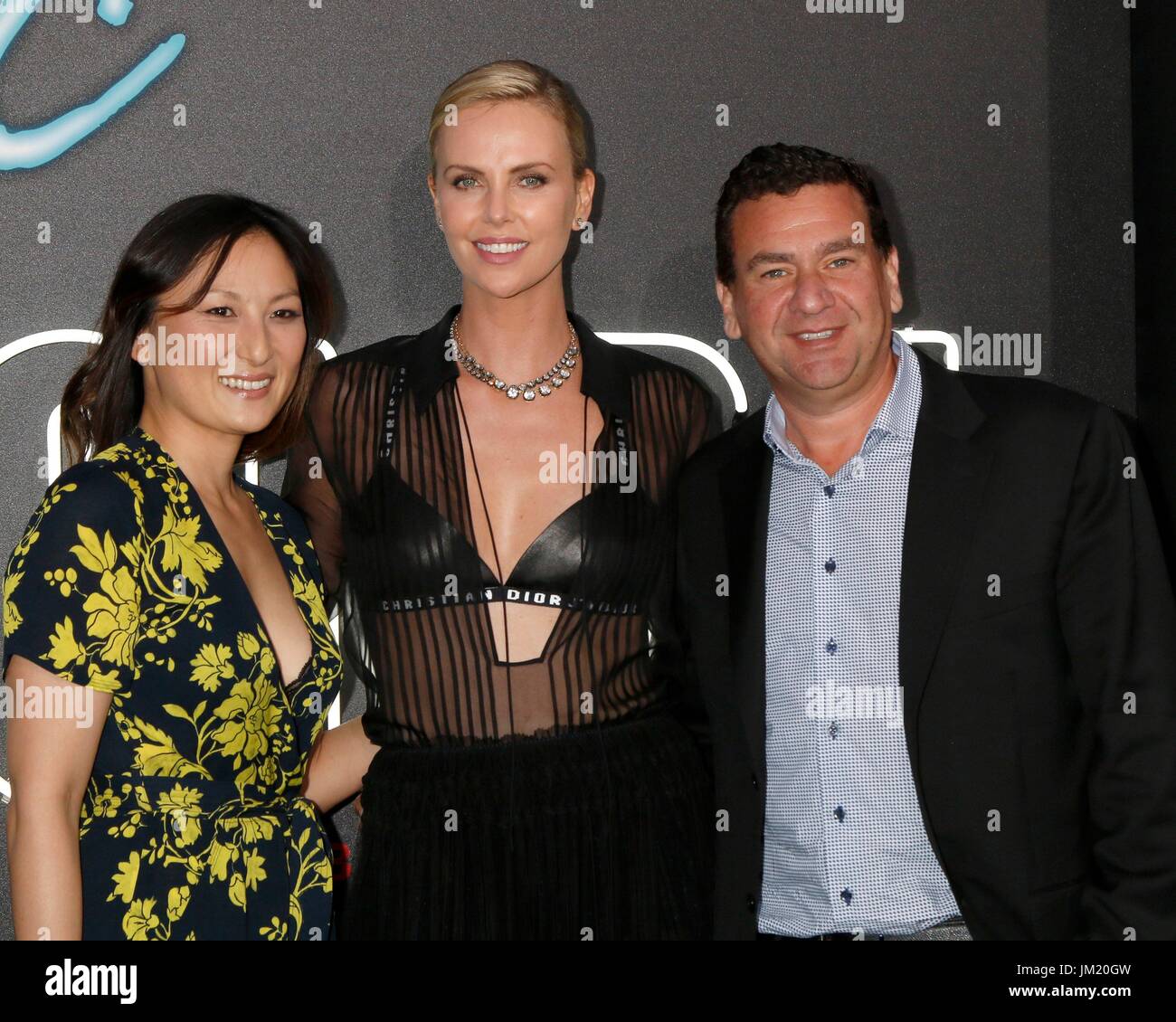 Los Angeles, CA, USA. 24th July, 2017. Beth Kono, Charlize Theron, AJ ...