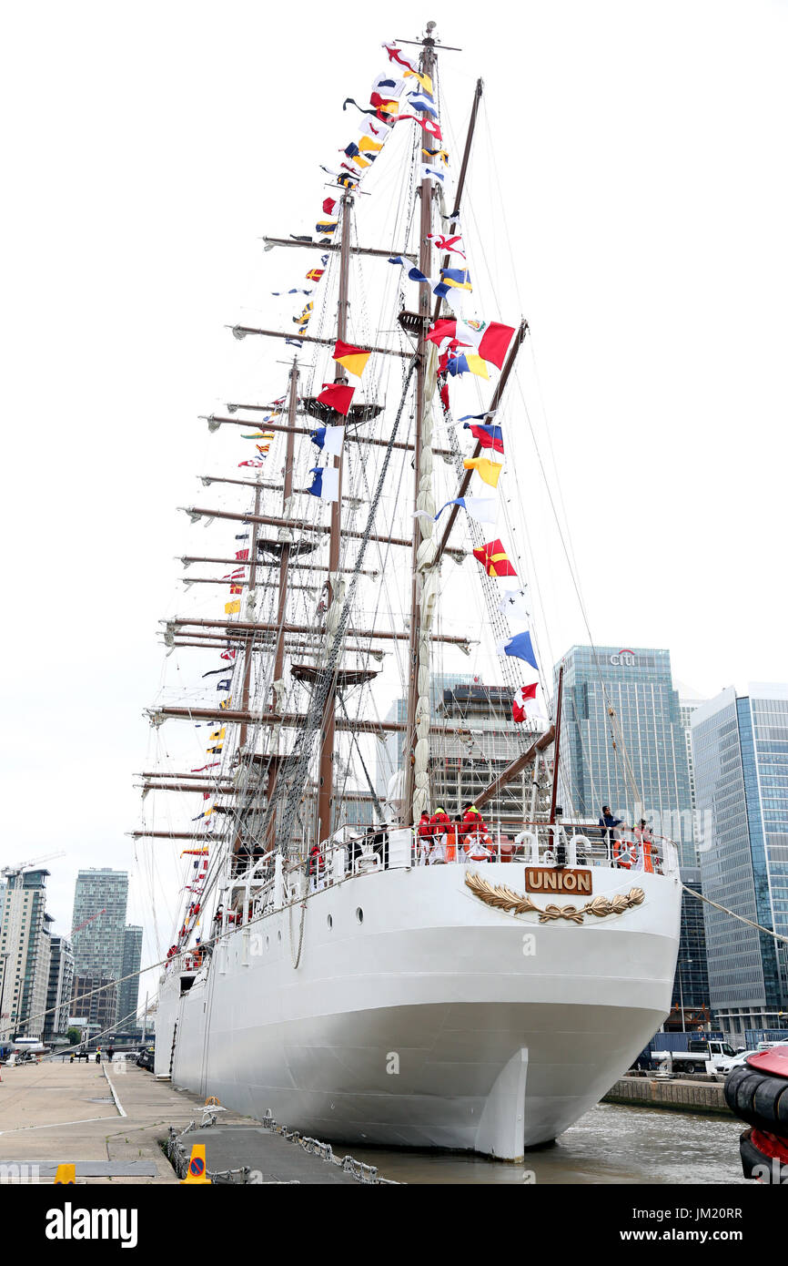 B.A.P UNION Peru Navy Sailing Ship Stock Photo - Alamy