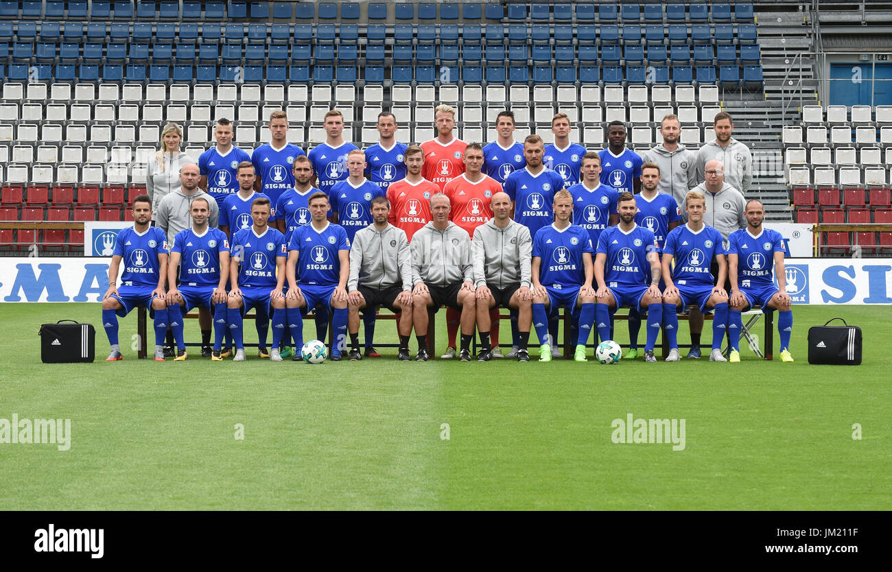 SK Sigma Olomouc team pose for family photo prior to the Czech soccer ...