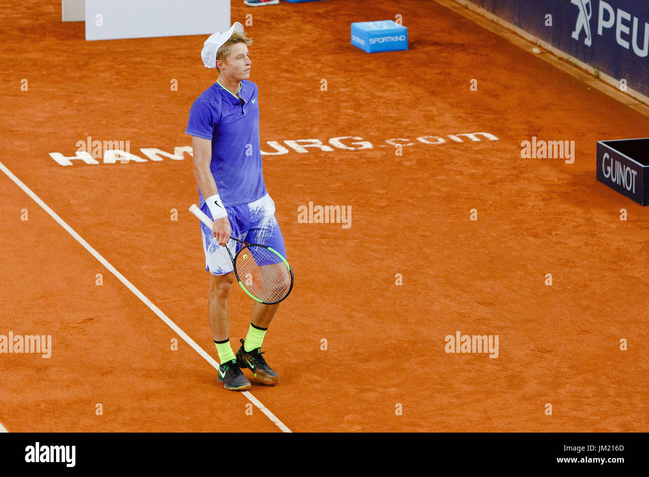 Hamburg, Germany, 25th July 2017: 16 years old tennis player Rudolf ...