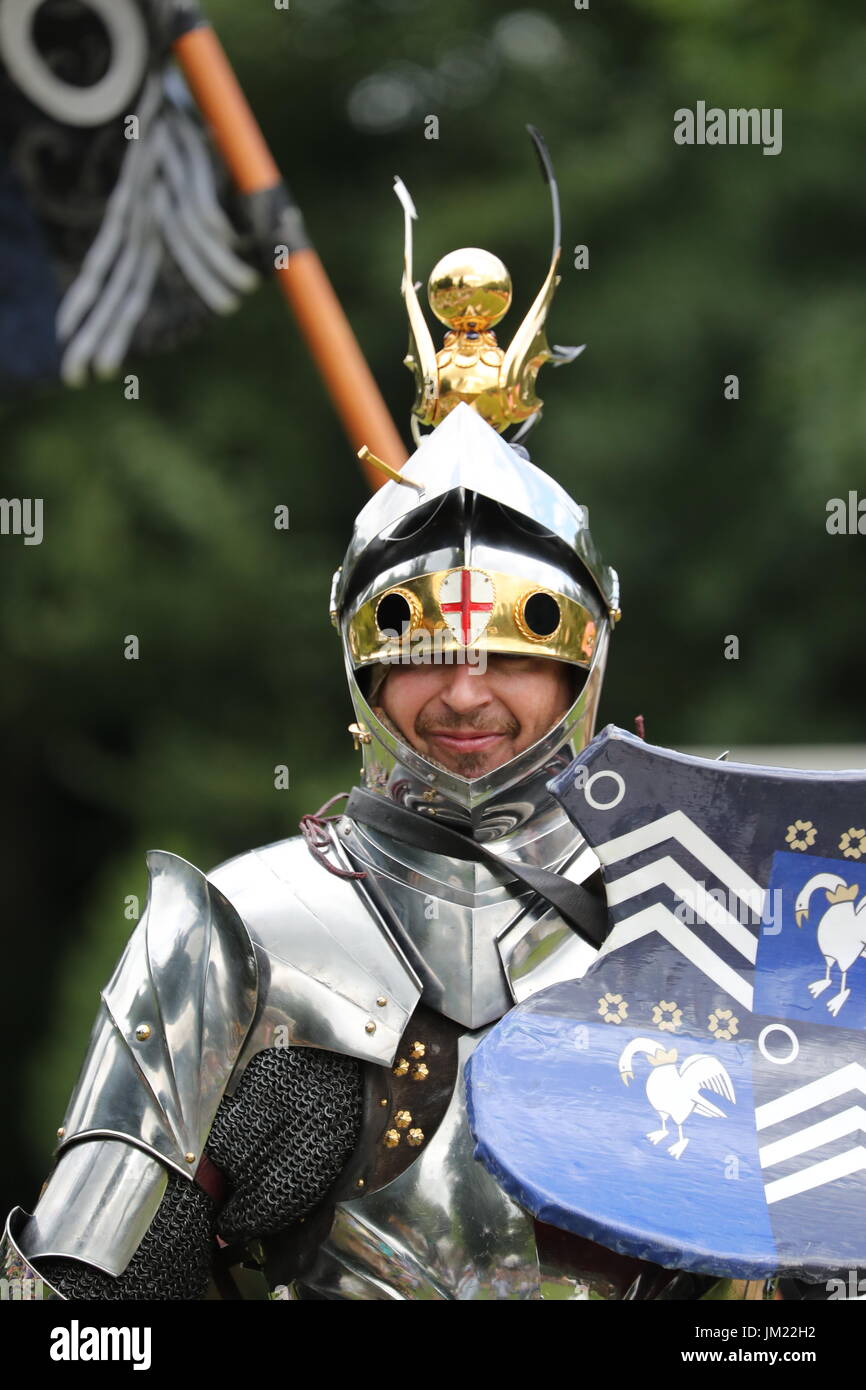 Knights fighting on foot with lances hi-res stock photography and ...