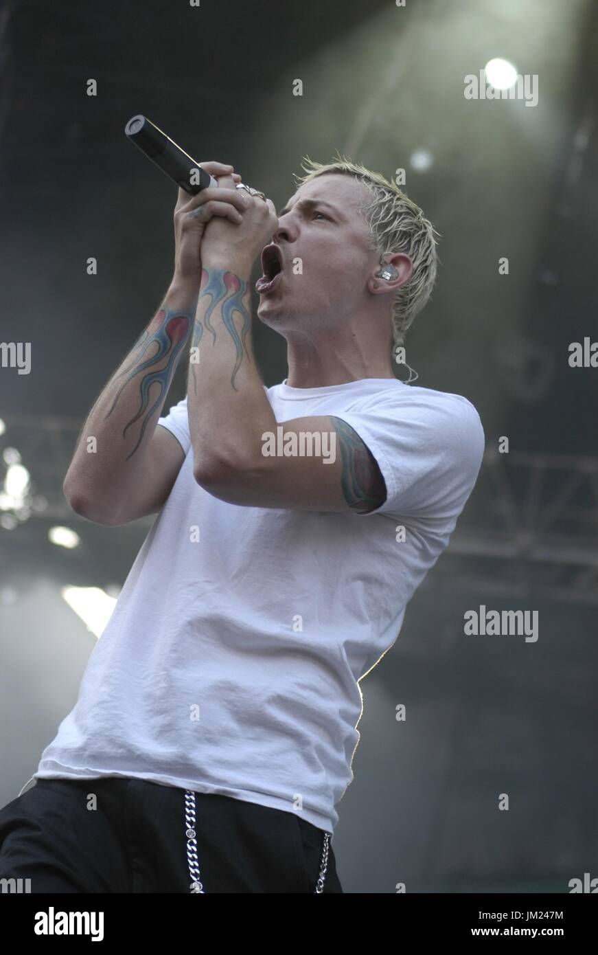 New York Ny Usa 25th July 2017 Chester Bennington Linkin Park In