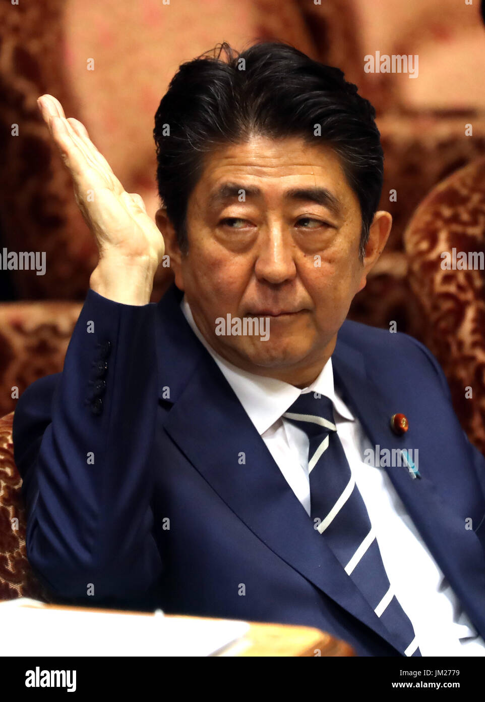 Tokyo, Japan. 25th July, 2017. Japanese Prime Minister Shinzo Abe ...