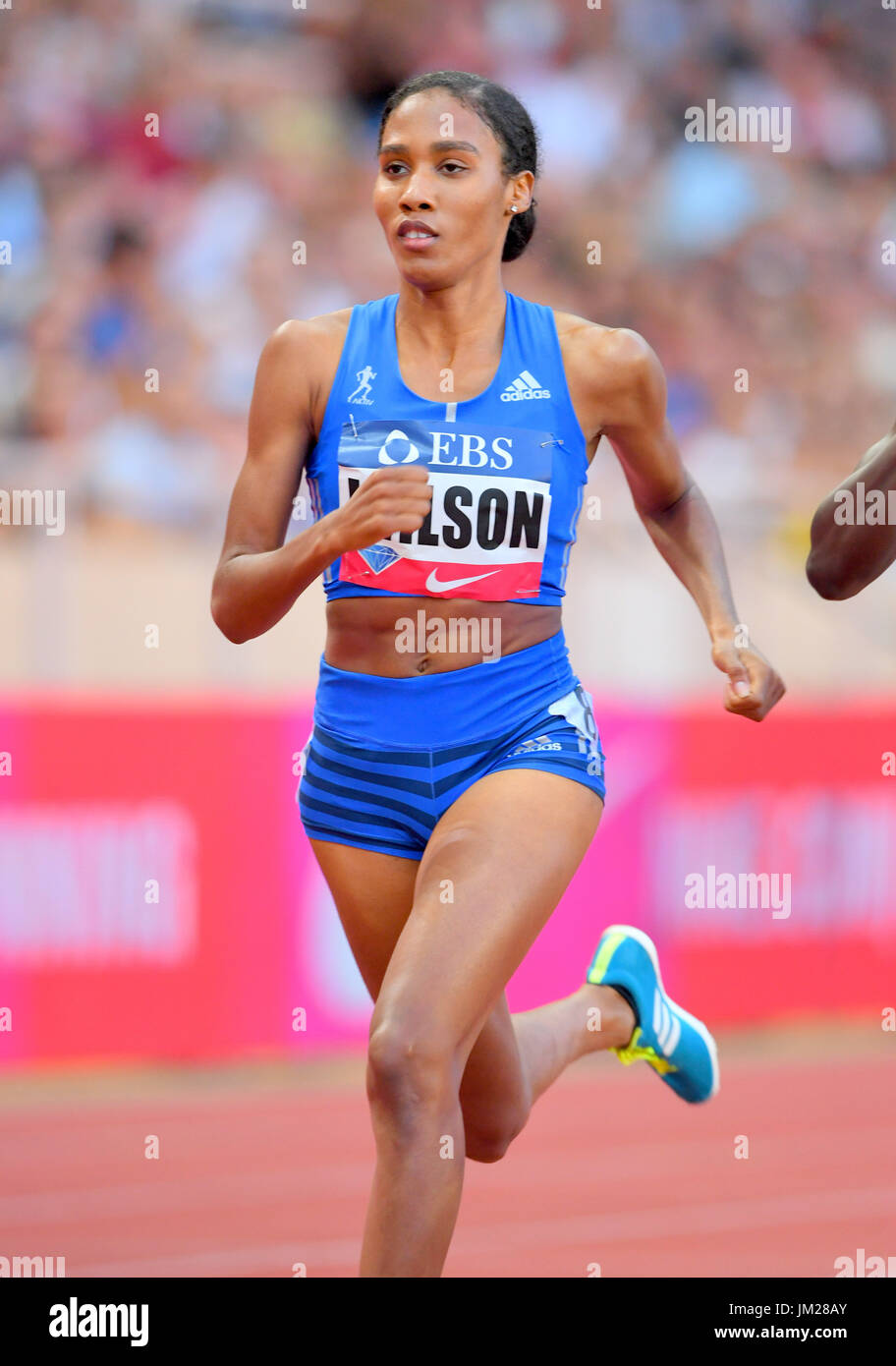 Ajee Wilson (USA) places third in the women's 800m in an American ...