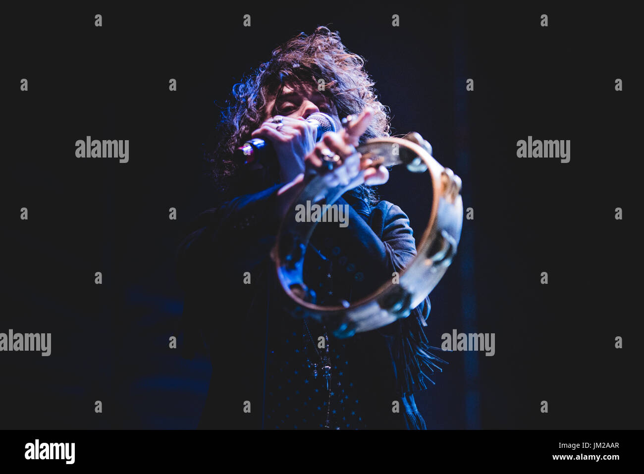 The American singer and songwriter LP performing live on stage at the ...