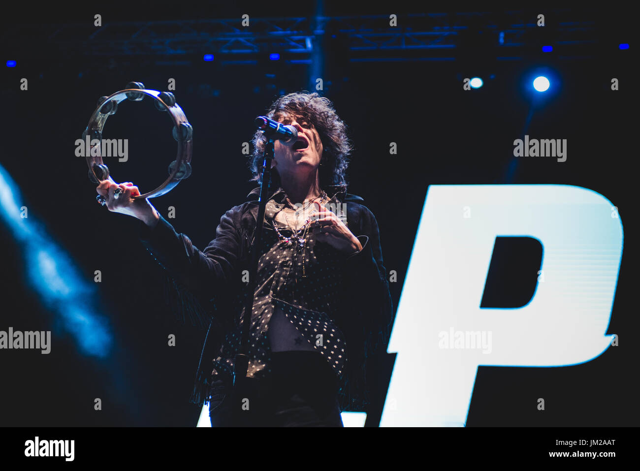 The American singer and songwriter LP performing live on stage at the ...