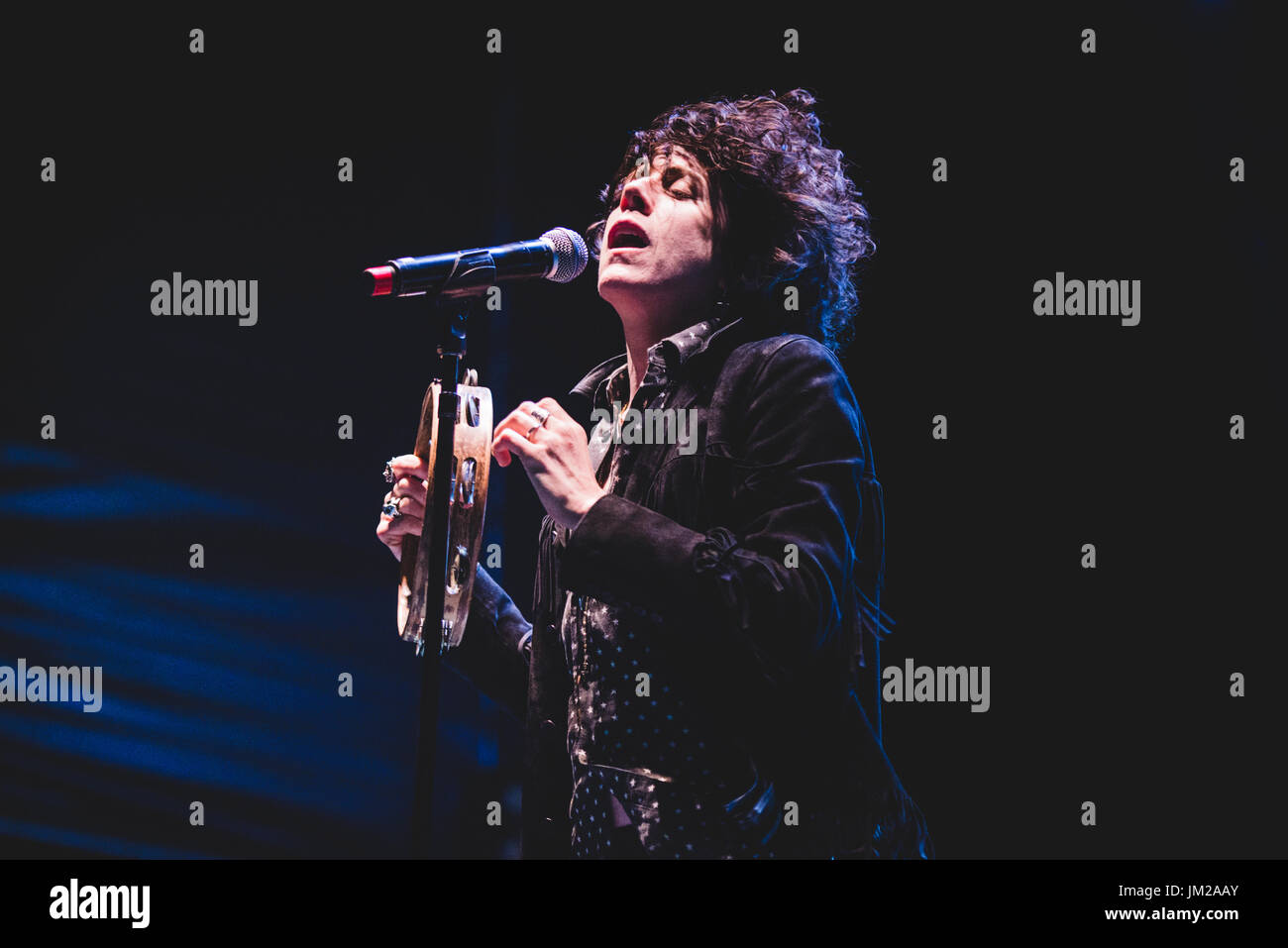 The American singer and songwriter LP performing live on stage at the ...