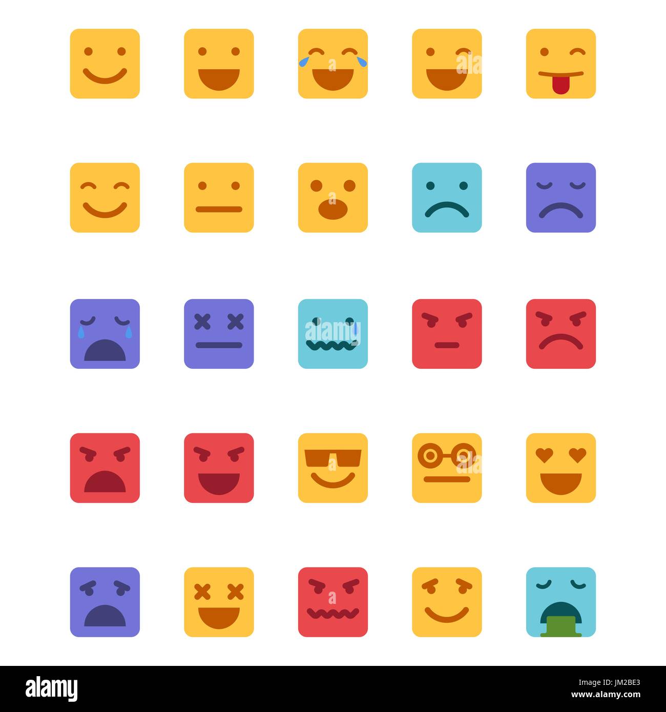 Squared smiley hi-res stock photography and images - Alamy