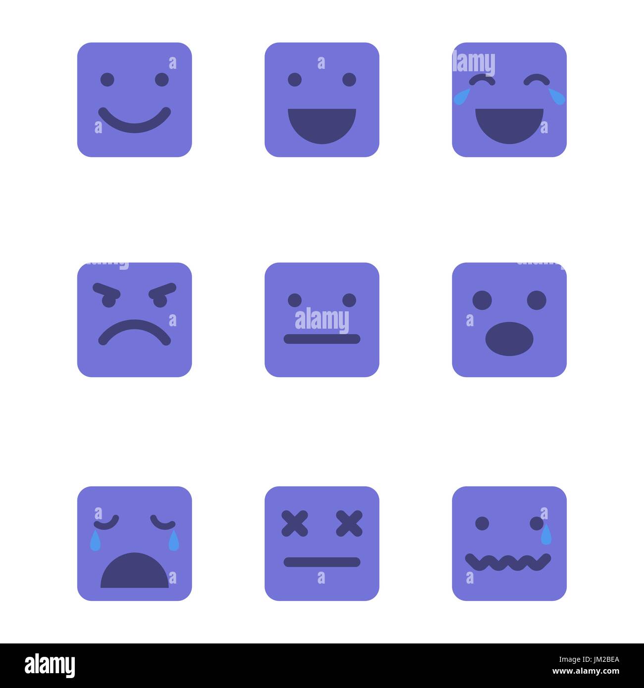 Squared smiley Stock Vector Images - Alamy