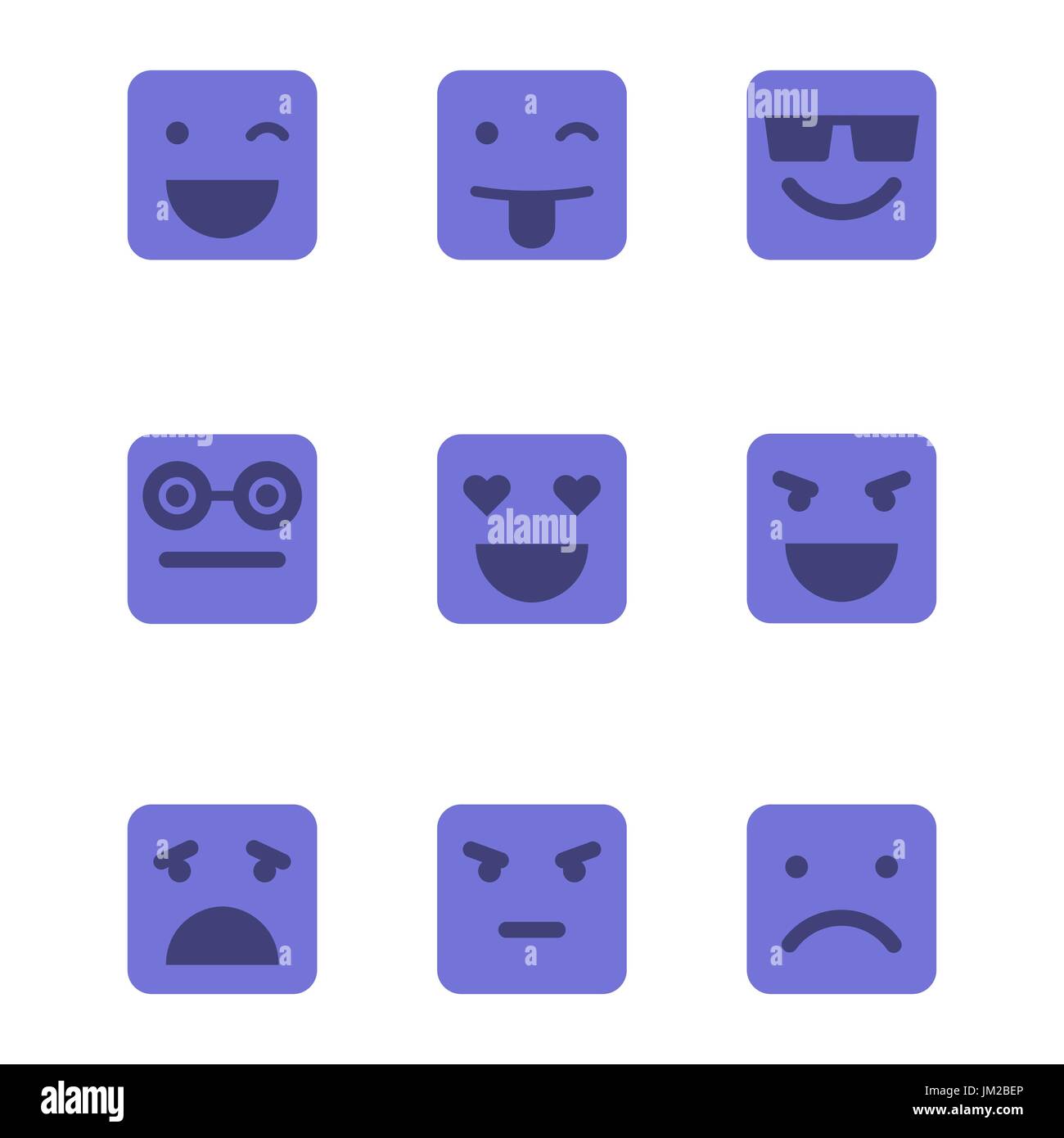Squared smiley Stock Vector Images - Alamy