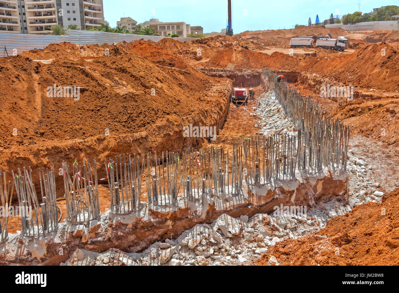 Paving a new road Stock Photo - Alamy